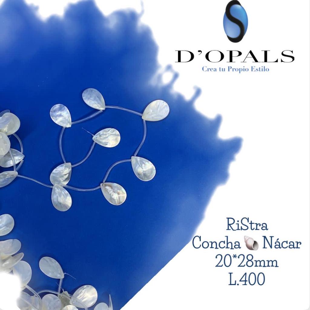 CONCHA NACAR GOTA 18X25MM | D´OPALS