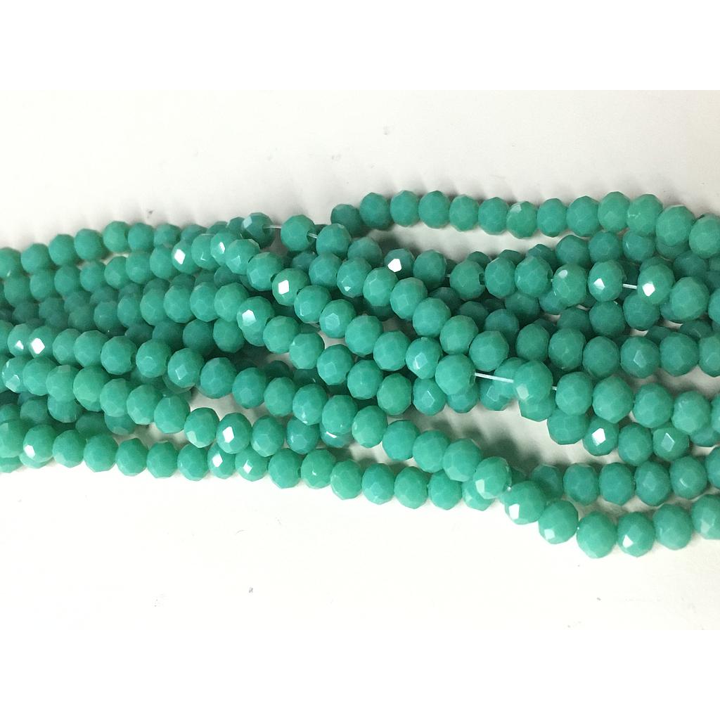 CRISTAL RONDEL MATE VERDE HUNTER 3MM | D´OPALS