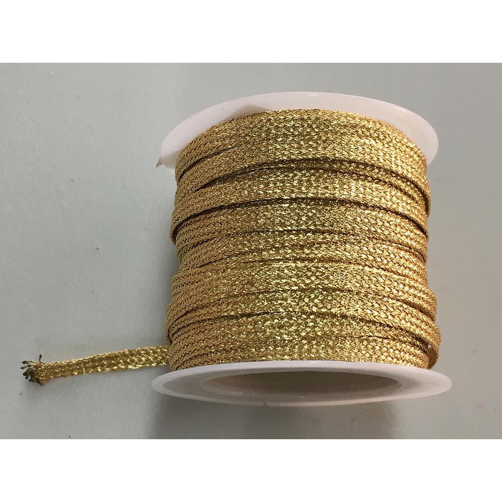 HILO METALIZADO PLANO 5MM ROLLO 10 METROS | D´OPALS