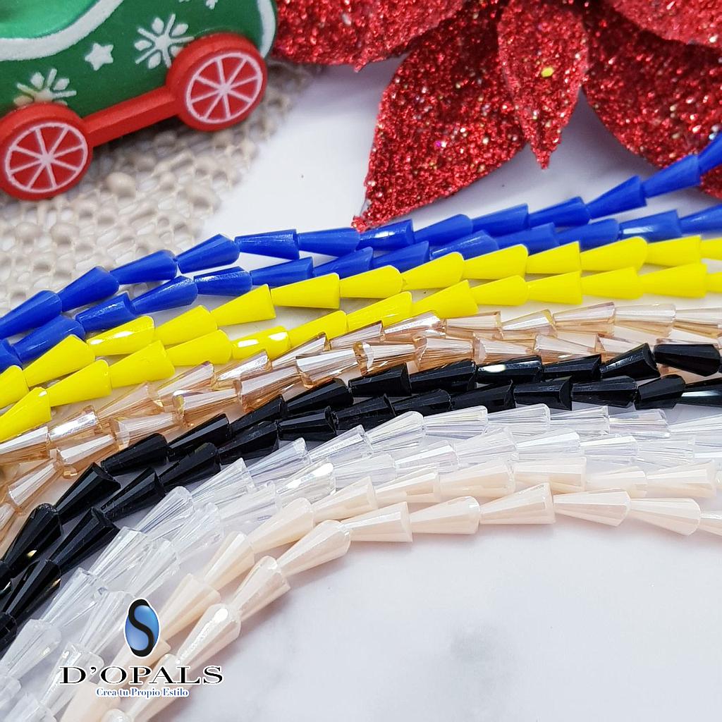 CRISTAL GOTA CONO AZUL REY MATE 3X6MM | D´OPALS