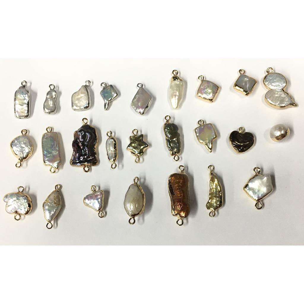 PERLA BARROCA CON ORILLA DORADA | D´OPALS